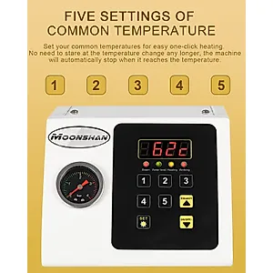 Moonshan Commercial Steam Milk Frother Fast Heating Milk Steamer Machine Boiler Quick Button Electric Fully-Automatic Coffee Foam Maker Frothing Machine for Coffee, Milk, Bubble Tea, Milk Tea