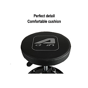 Aain® Adjustable Height Swivel Shop Seat with Tool Tray, Rolling Stool with Wheels/Casters For Garage Workshop and Auto Repair Shop(Black)