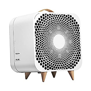 BLUEAIR Pure Fan Auto, 3-Speed HEPASilent Room Fan, Cools + Cleans, Removes Allergens Dust Pollen for Floor Table Desk and Bedrooms, White, Medium
