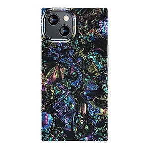 Cocomii Square Case Compatible with iPhone 13 Mini - Slim, Glossy, Opalescent Pearl, Iridescent Glitter, Easy to Hold, Anti-Scratch, Shockproof (Abalone)