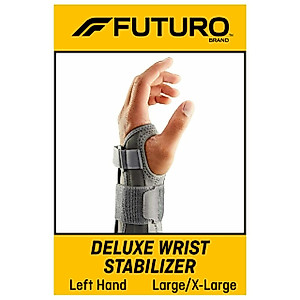 FUTURO-MMM-357 Deluxe Wrist Stabilizer, Large/X-Large - grey