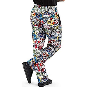 ChefUniforms.com Men's Graffiti Print Baggy Chef Pant (L)