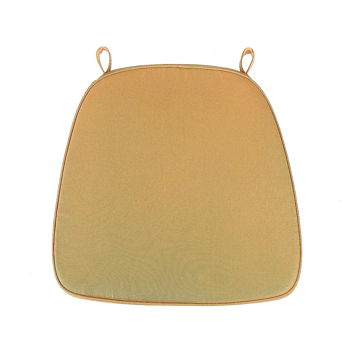 TABLECLOTHSFACTORY Gold Chiavari Chair Cushion Chair Pad with Attachment Straps Party Event Decoration - 2" Thick