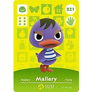 Mallary - Nintendo Animal Crossing Happy Home Designer Series 4 Amiibo Card - 321