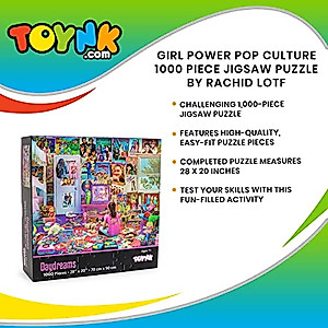 Daydreams '80s and '90s Pop Culture 1000-Piece Jigsaw Puzzle by Rachid Lotf | Educational Brain Teaser, Nostalgic Retro Toys & Games for Kids, Building Kit Activities | 28 x 20 Inches