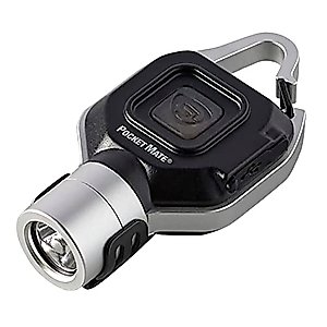 Streamlight 73300 Pocket Mate 325-Lumen Keychain/Clip-on USB Rechargeable Flashlight, Silver