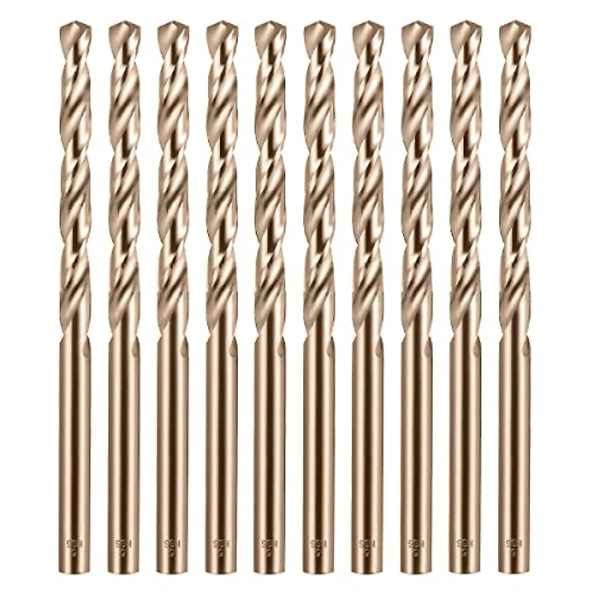 5mm Cobalt Drill Bit Set, M35 Twist HSS Drill Bits Straight Shank, 5mm High Speed Steel Drill Bits for Drilling in Hard Metal, Stainless Steel, Cast Iron