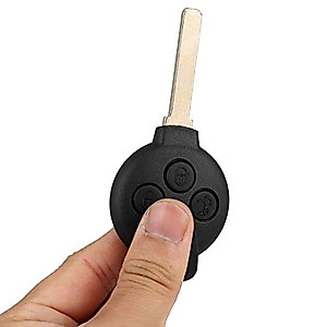 uxcell New Replacement Keyless Remote Car Key KR55WK45144 315Mhz PCF7941 Chip 3+1 4 Button for Mercedes Benz Smart Fortwo 2008-2015