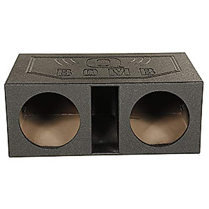 QPower QBOMB12VL 12" Dual Vented Ported Car Subwoofer Sub Box Enclosure