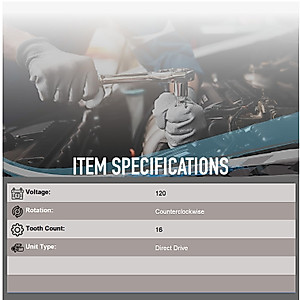 OEG Parts New 120V Electric Starter Compatible With Tecumseh Engine Snow Blower HH40 HH50 HH60 V70 VH70 33328, 33328B, 33328C, 33328D, 33328E, STC0016, 41022030