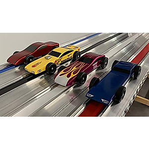 Maximum Velocity Derby Car Kits, Shaped | Bulk Pack (12) | Pre-Shaped Pine Block Kits Includes Wheels & Axles | Pinewood Car Kits