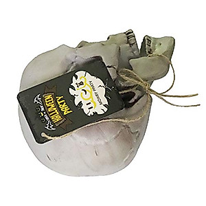 MOKRY PARTY Life Size Skeleton Skull for Halloween Decor Graveyard Outdoor White