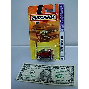 Matchbox Red Smart Car Cabrio - Ready For Action - Metro Rides # 29 - 2008 ,#G14E6GE4R-GE 4-TEW6W201700