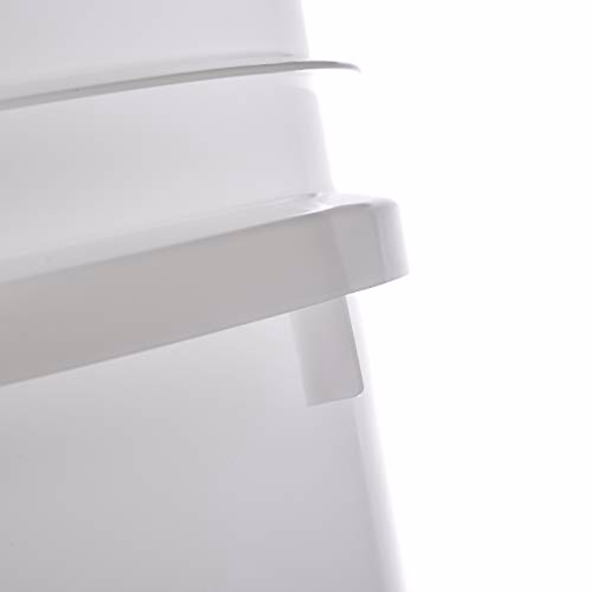 Hudson Exchange Car Wash, Dust Collector & General Use 7 Gallon Bucket with Red Lid, HDPE, Natural