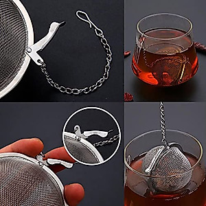 3PCS Tea Infuser, Upgraded Tea Strainer, Premium Tea Infusers for Loose Tea, Tea Steeper, Tea Ball for Tea Flavoring Herbal Spices Seasonings