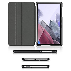 Soke Galaxy Tab A7 Lite Case 2021 8.7 Inch, Premium Shock Proof Stand Folio Case, Multi- Viewing Angles, Hard PC Back Cover for Samsung Galaxy Tab A7 Lite Tablet [SM-T225/T220/T227],Black
