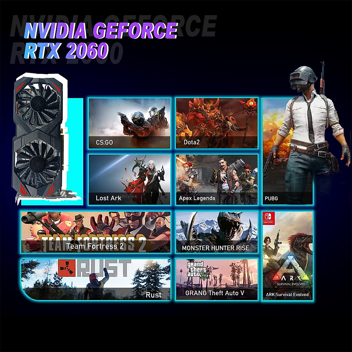 Dell RGB Gaming Desktop PC, Intel Quad I5 up to 3.6GHz, GeForce RTX 2060 6G GDDR6, 16GB DDR4, 512G SSD+3T, WiFi & Bluetooth, RGB Keyboard & Mouse, Win 10 Pro (Renewed)