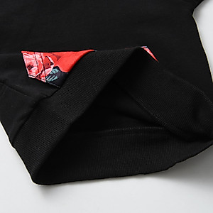 Derouetkia Infant Toddler Baby Girl Clothes Long Sleeve Floral Hoodie Sweatshirt Tops Pants and Headband Outfit Set (6-9 Months)