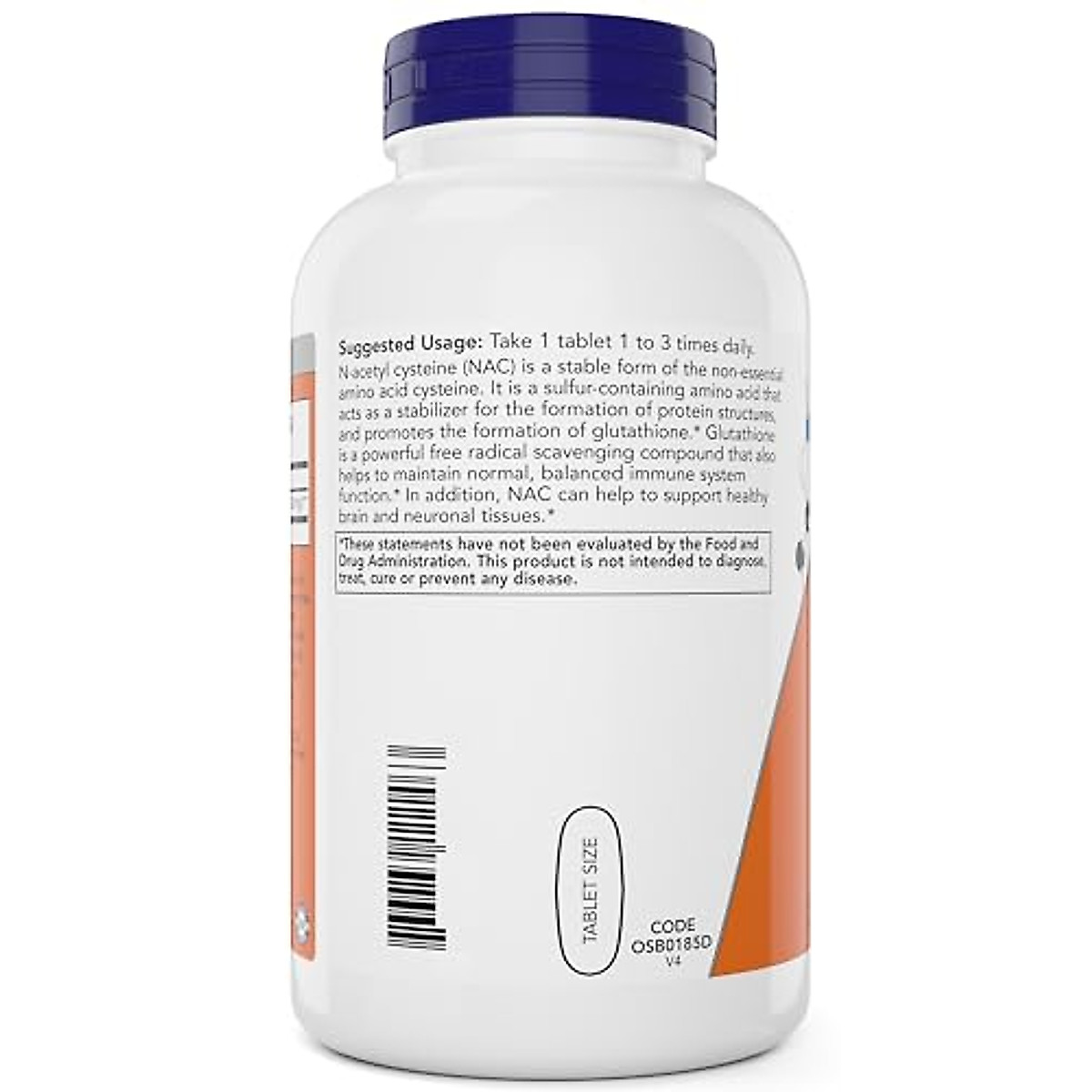 Now NAC, 1000 mg, 250 Tablets, Vegetarian and Vegan, Non-GMO
