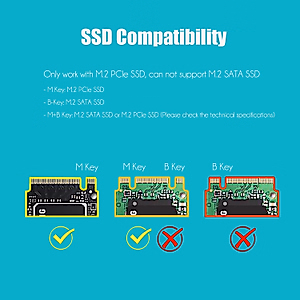GLOTRENDS PA09-X1 M.2 NVMe to PCIe X1 Adapter for 2230/2242/2260/2280 M.2 NVMe SSD, PCIe X1 Installation