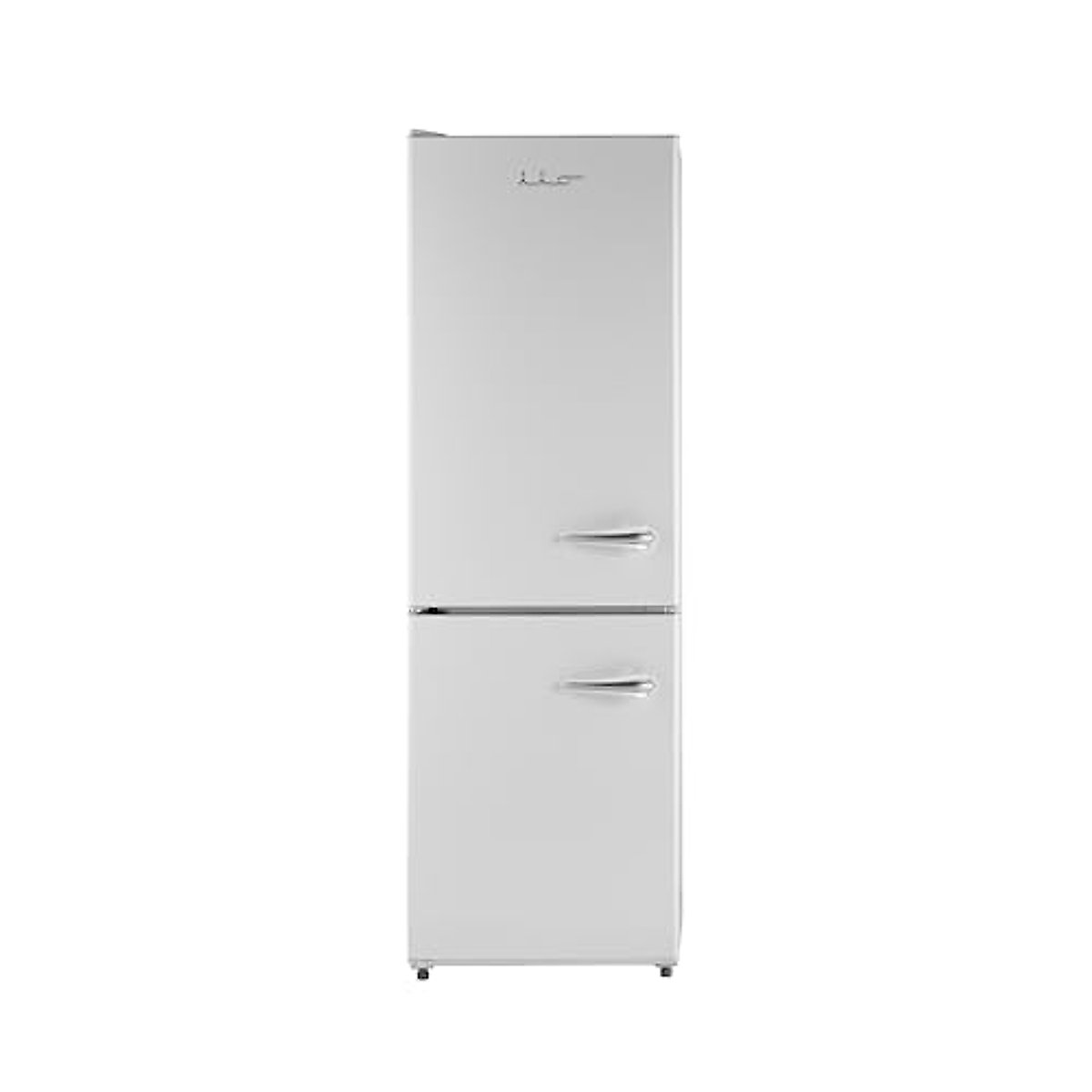 iio Retro Refrigerator With Bottom Freezer - Full Size 24 Inch Wide 11 Cu Ft - Frost Free, Fast Cool, 360° Multiflow Cooling, Space Saving, Environmentally Friendly (Left Hinge, White)