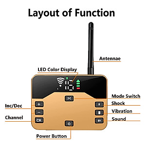 2 in 1 Wireless Dog Fence, Pet Electric Boundary Containment System, with Waterproof Training Collar Receiver, Rechargeable Safe Dog Boundary Container, Adjustable Signal Range, for 1 2 3 Dogs,for3do