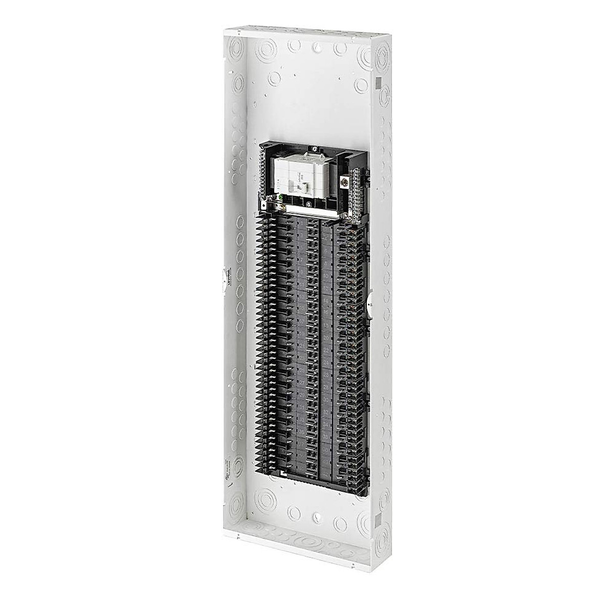 Leviton LP420-MB 42 Space, 42 Circuit Indoor Load Center with 200 Amp Main Circuit Breaker, White