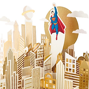 Hallmark Signature Paper Wonder Pop Up Father's Day Card for Him (Superman)