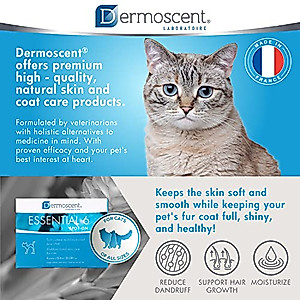 Essential 6 spot-on for Cats - Skin Care for Dandruff Dry or Oily Skin & Hair Loss - Natural Essential Oils & Fatty Acids - Healthy Skin & Coat - 4 Pipettes of 0.6 ml / 0.08 fl. oz
