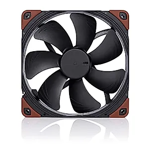 Noctua NF-A14 iPPC-3000 PWM, Heavy Duty Cooling Fan, 4-Pin, 3000 RPM (140mm, Black) for Desktop