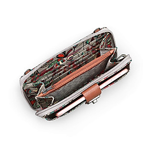 Sakroots Women's Large Smartphone Crossbody, Charcoal Spirit Desert