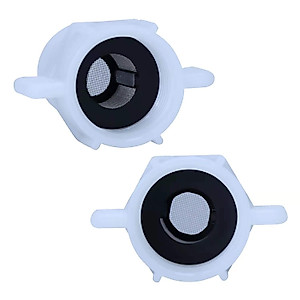 YUHX 7/8" Toilet Water Filter Screen Adapter (2 PCS) for 7/8 Toilet Tank Fill Valve and Bidet T Connector, 7/8 inch Male to 7/8 inch Female with Built-In Filter