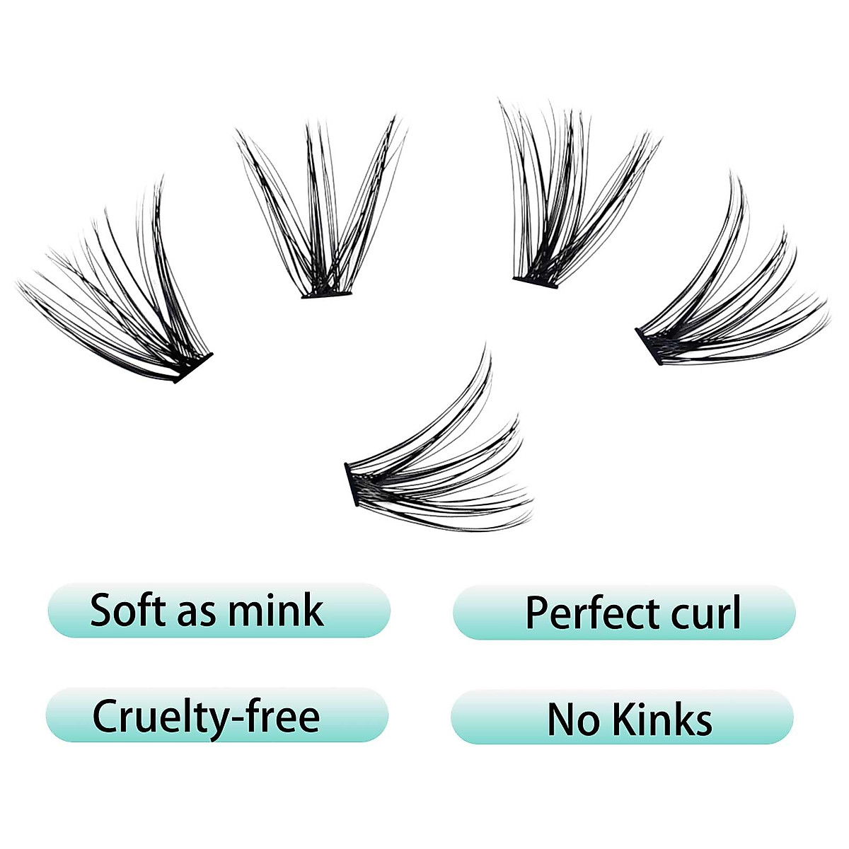 Individual Lashes 14-18mm 240pcs Cluster Lashes D Curl Natural Look Mixed Tray DIY Eyelash Extension Volume Lash Clusters Eyelashes Long 0.07 Individual Lash Extensions (40D-0.07D-14-18mm)
