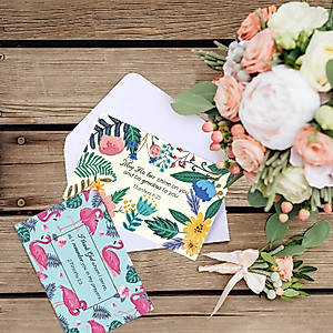 Trandraft 50 Pack Religious Christian Thank You Cards with Scripture Bulk, 4 x 6 Inch Christian Appreciation Greeting Cards, Bible Verse Inspirational Greeting Cards with Envelopes and Stickers