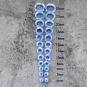 Jewseen 20PCS Soft Silicone Ear Gauges Flesh Tunnels Plugs Stretchers Expander Double Flared Flesh Tunnels Ear Piercing Jewelry