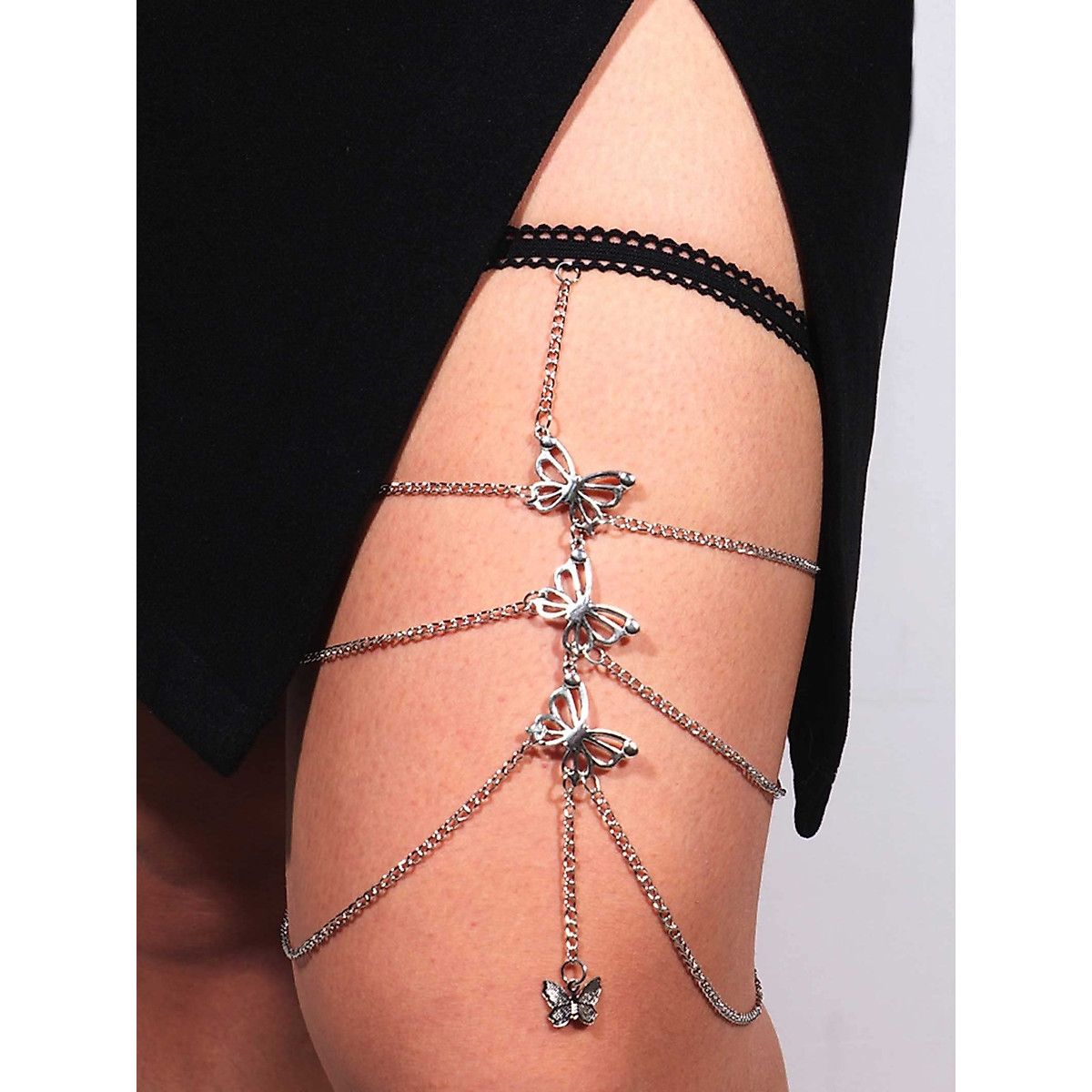 Your Always Charm Body Chain Jewelry for Women Leg Chain Thigh Chain Belly Waist Chain Leg Harness Body Gift for Rave 0utfits for Women