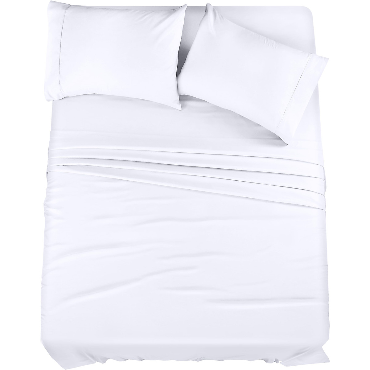 Utopia Bedding Full Bed Sheets Set - 4 Piece Bedding - Brushed Microfiber - Shrinkage and Fade Resistant - Easy Care (Full, White)