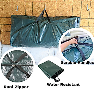 Evelots Christmas Tree Storage Bag - Fits 9 Ft Artificial Trees - Plastic Water Resistant Christmas Tree Bag - Strong Durable Handles Green