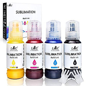 L&C Sublimation Ink for epson Ecotank 2840 2400 2800 2803 2850 ET 5800 ST 2000 ST 3000 ST 4000 STC2100 ecotank Printers