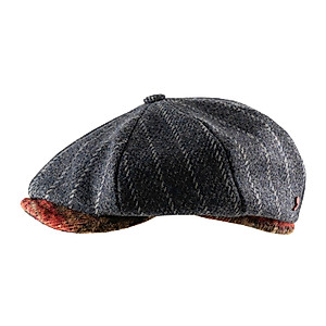 Alfonso D'Este Leonardo Newsboy Cap Size 59 Cm Bleu