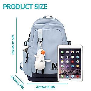 HengQiYu Large capacity backpack, multi pocket backpack, load reducing casual backpack, suitable for children aged 13 and above laptop backpack (black)