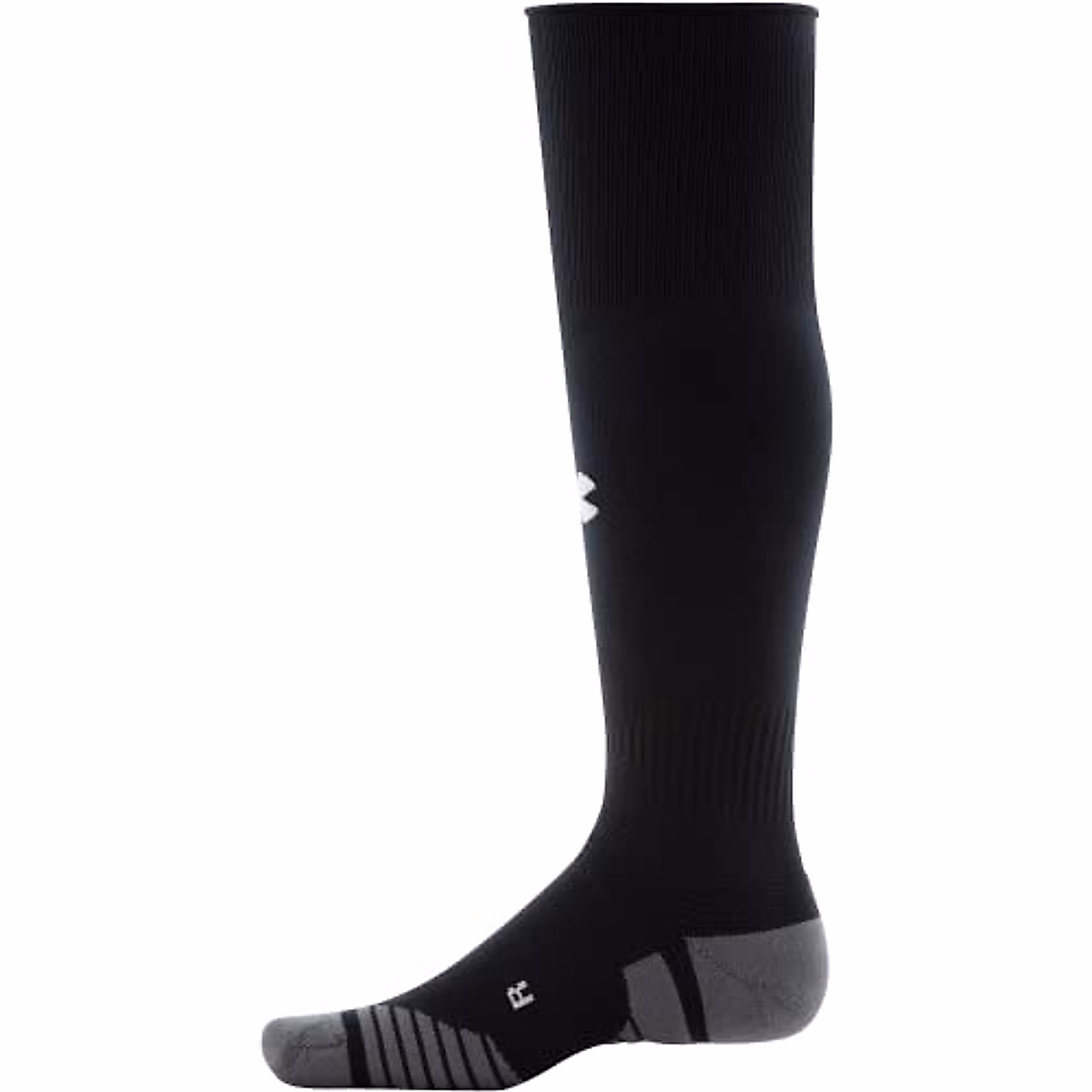 Under Armour Adult Soccer Over-The-Calf Socks, 1-Pair, Black/Graphite/White, Medium