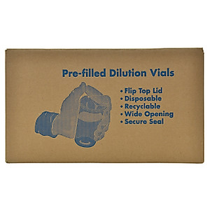 Hardy Diagnostics Dilu Lok, Deionized Sterile Water, 99 Milliliter, Dilution Blank, 145 Milliliter Polypropylene Bottle with Hinge, Order by the Package of 50