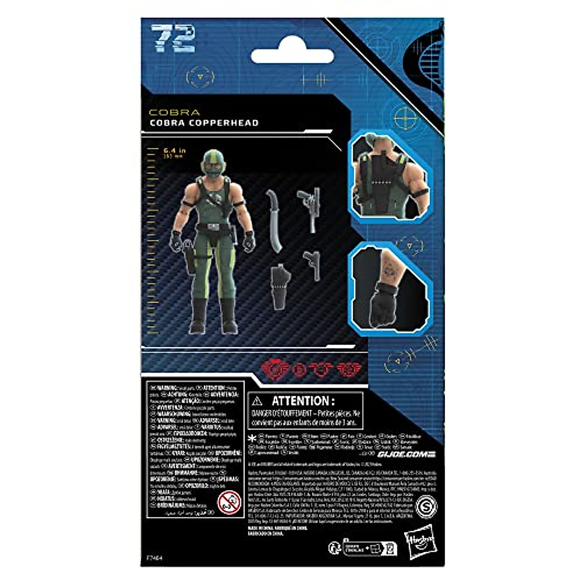 G.I. Joe Classified Series Cobra Copperhead, Collectible G.I. Joe Action Figures, 72, 6 inch Action Figures for Boys & Girls, with 4 Accessories