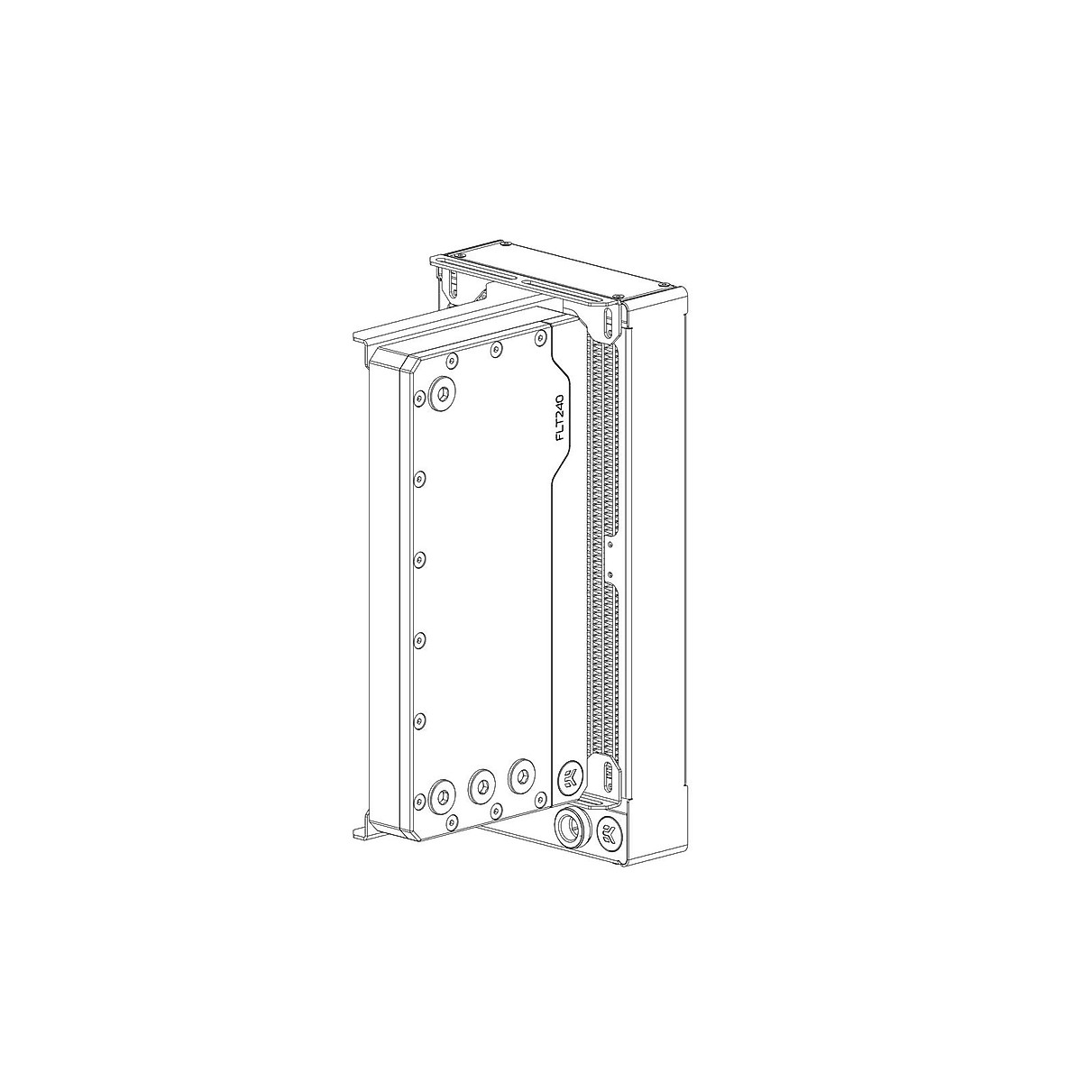 EKWB EK-Loop Angled Bracket, 120mm