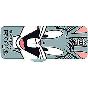 Emtec M700 Flash Drive, 16GB, Bugs Bunny USB 2.0 Capless Slide-Open System