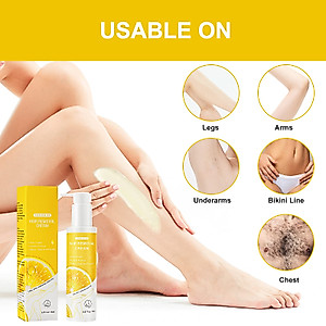 Sonobom Hair Removal Cream, Lemon Flavor, Painless, Non-Irritant for Sensitive Skin, 5.07 Fl oz, For Intimate Area, Arms, Legs, Underarms, Chest, Dermatologically Tested, Unisex