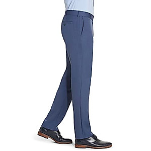 Van Heusen Men's Traveler Slim Fit Pant, Ash Navy, 32W X 30L