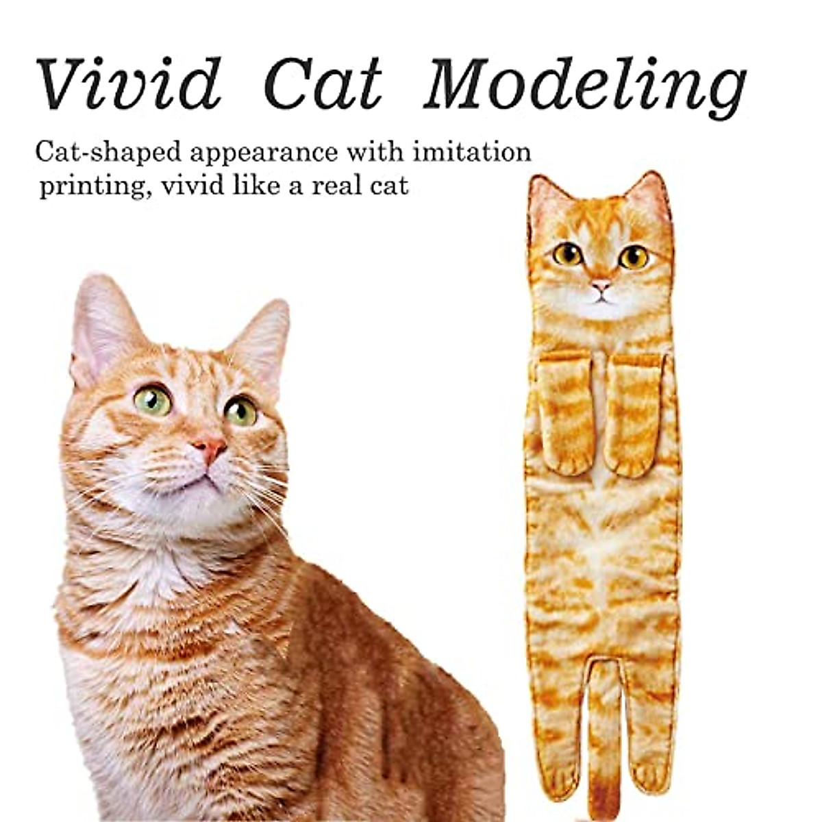 Dandelion Cat Funny Hand Towels for Bathroom Kitchen,Super Absorbent Soft Cat Decor Hanging Washcloths Face Towels,Funny Gifts for Cat Lovers（Orange）