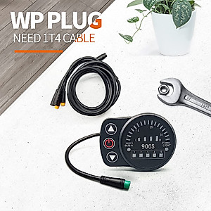 HUDAMZKY Electric Bike Bicycle LED Display KT LED-900S 36V 48V E Bike Display Matches Controller for Ebike Accessories Parts